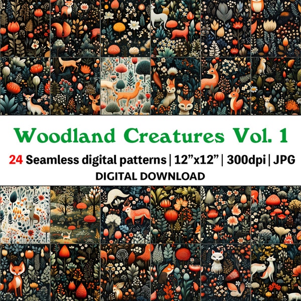 Woodland Creatures - Etsy