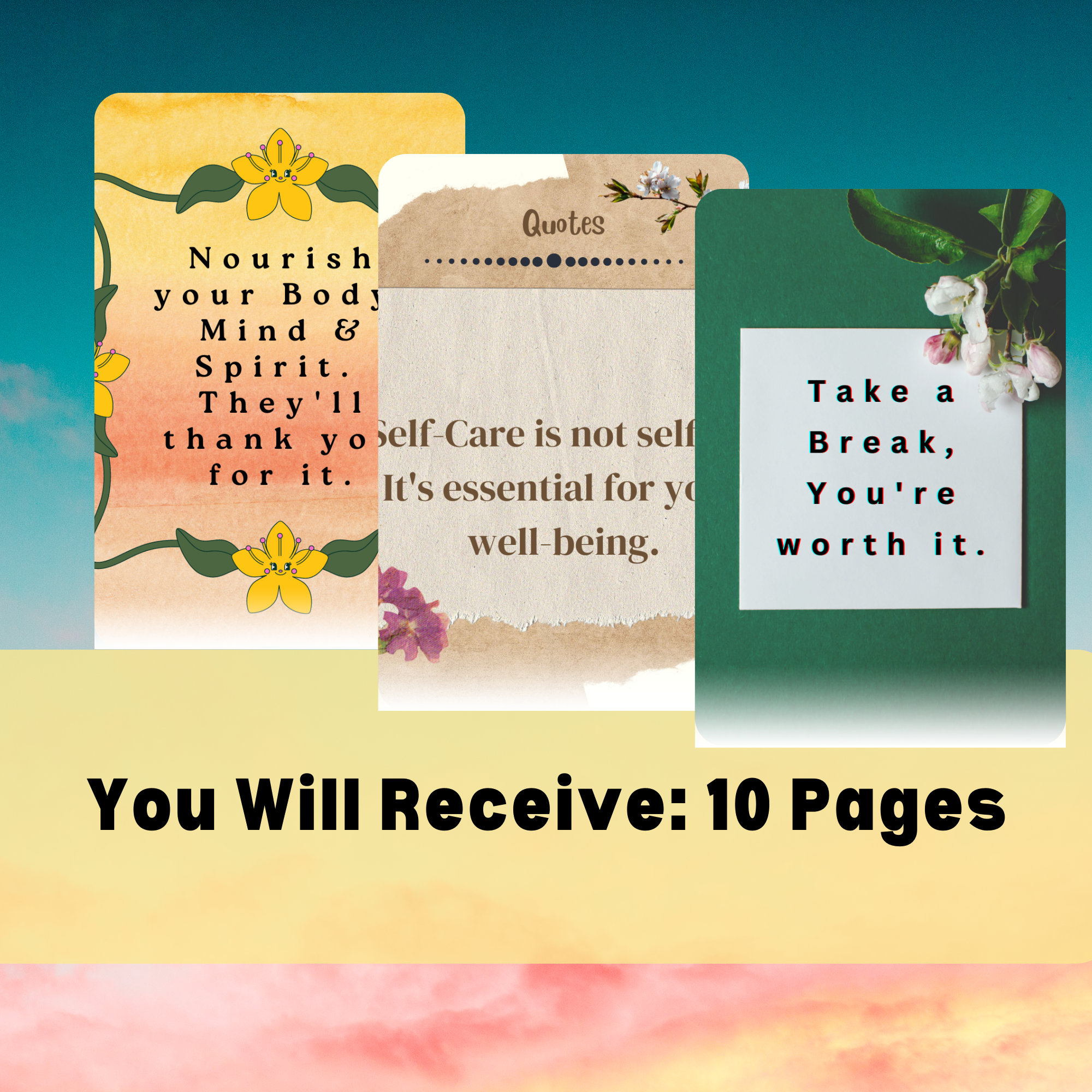 Self-care Motivational Poster Self-care Instagram Post - Etsy