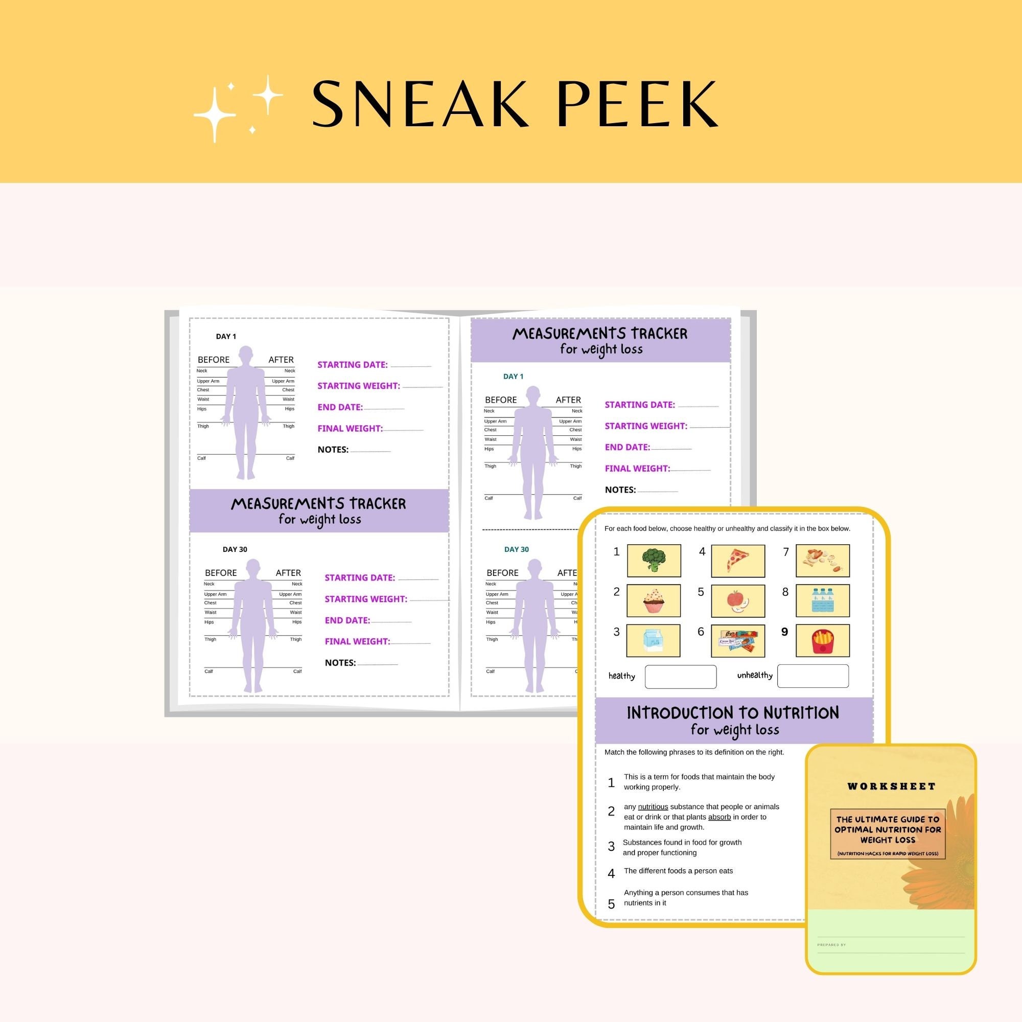 Coaching Session Worksheets for Nutrition, Coaching Tools, Nutrition ...