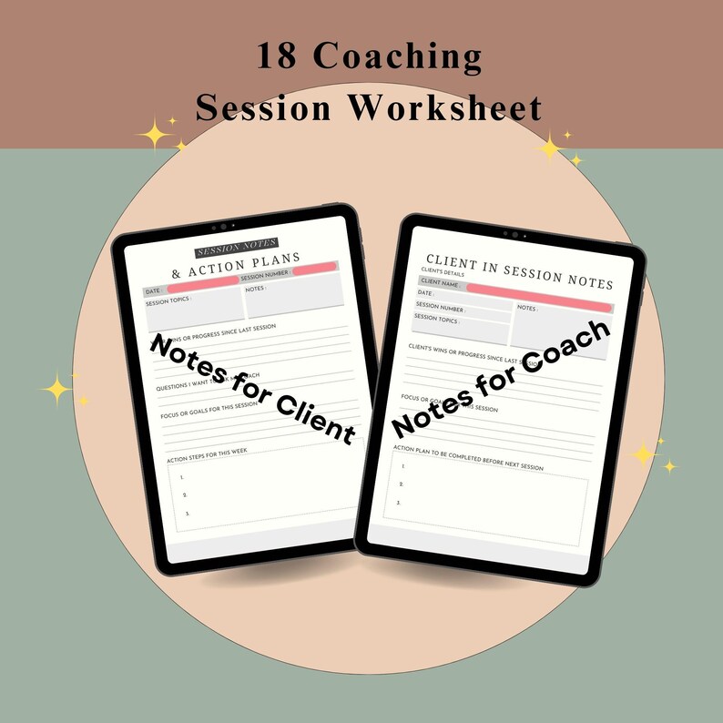 Life Coaching Session Worksheet, Coaching Canva Templates, Coaching ...