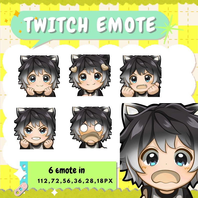 Twitch Emotes Free, Emotes for Streamer, Kawai Emotes, Vtuber, Kick ...