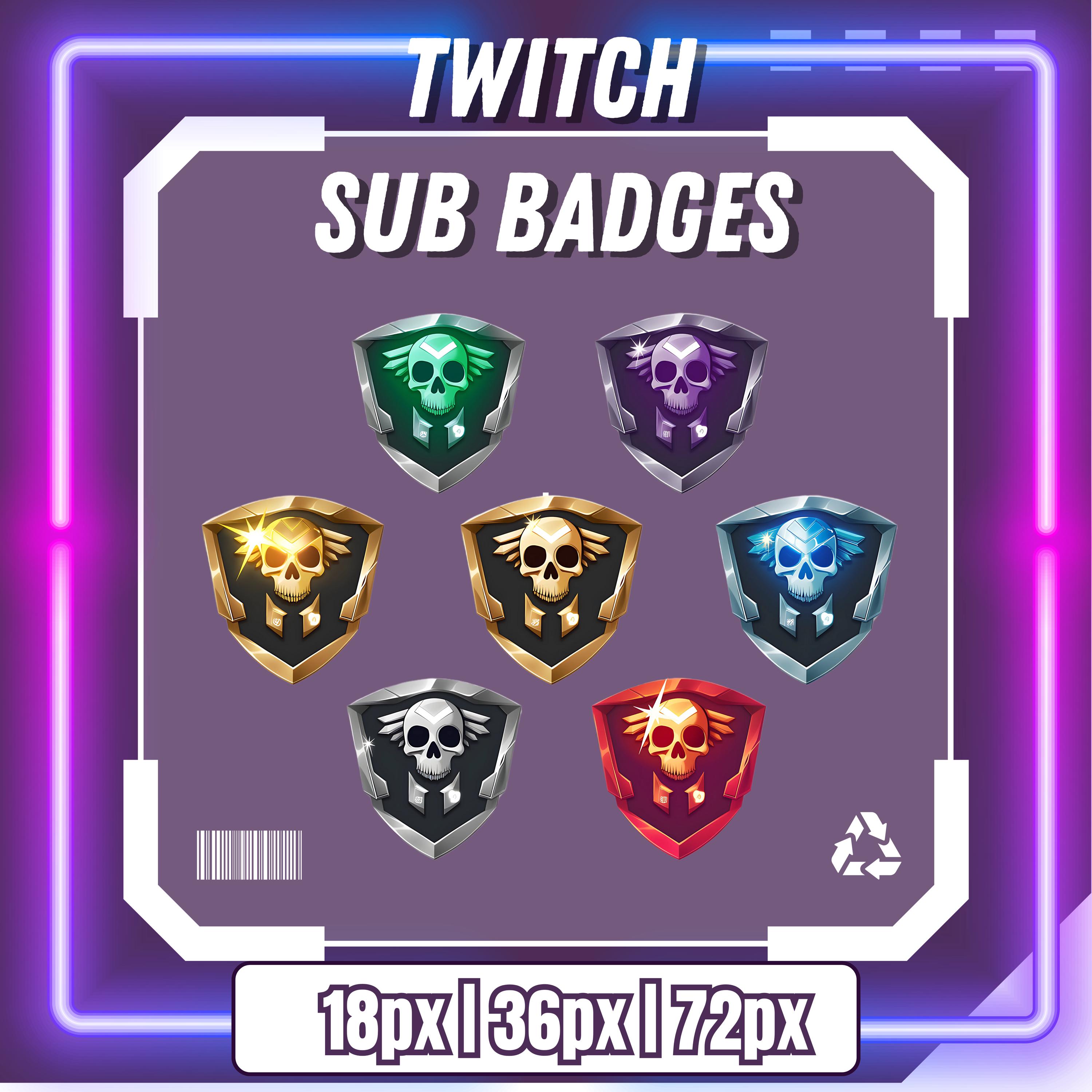Sub Badges Medal, Twitch Sub Badges, Twitch Sub Badge, Sub Badges ...