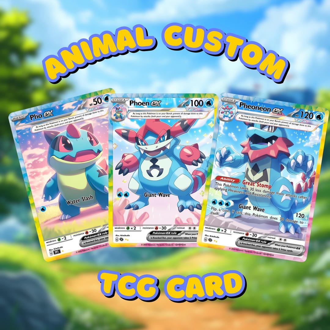 Custom Pokemon Card | TCG Pokemon Card Personalized Gift, Pokémon Gifts ...