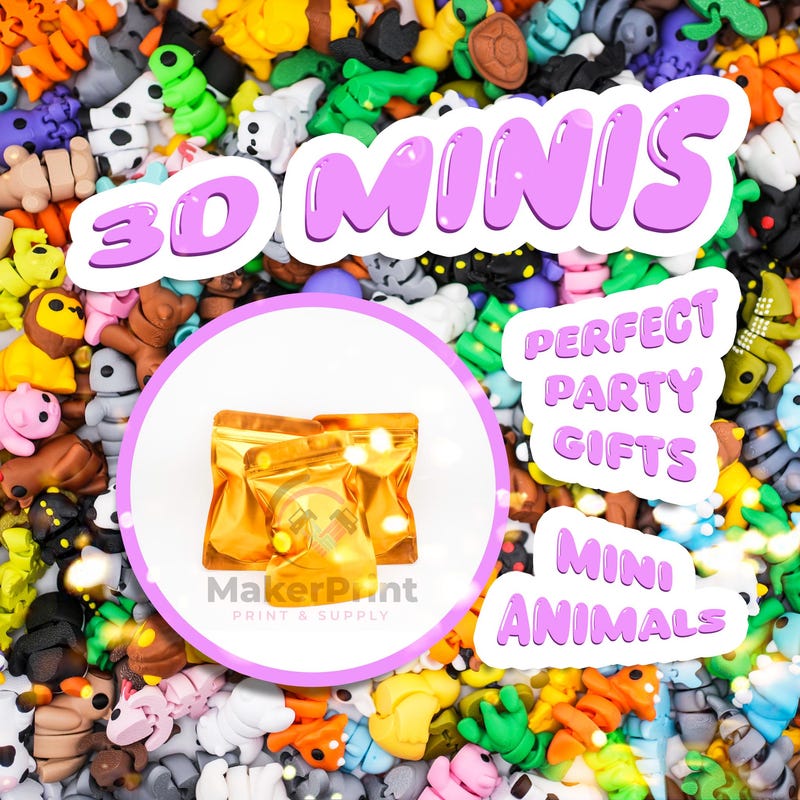 3d Printed Animals - Etsy