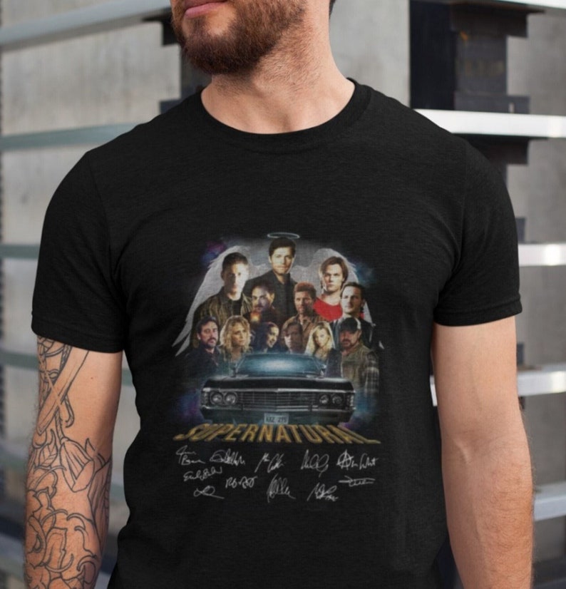 SUPERNATURAL Movie Characters Signature Unisex Shirts, Sam and Dean ...