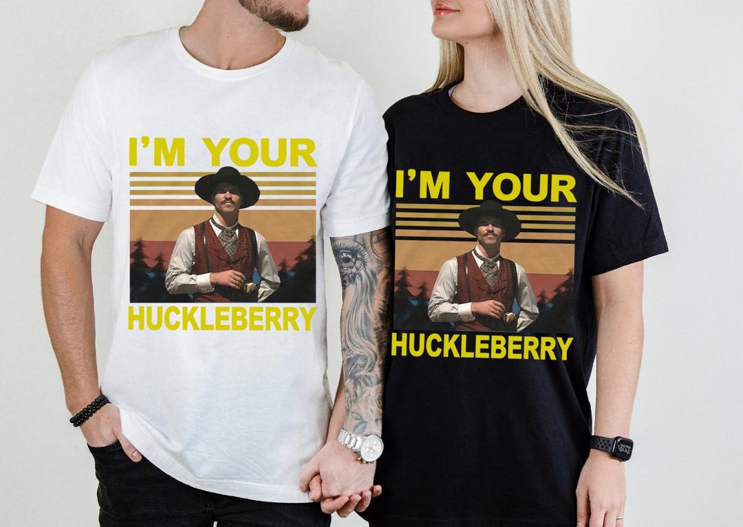Vintage I'm Your Huckleberry Unisex Shirts, Sunset Retro Tombstone ...