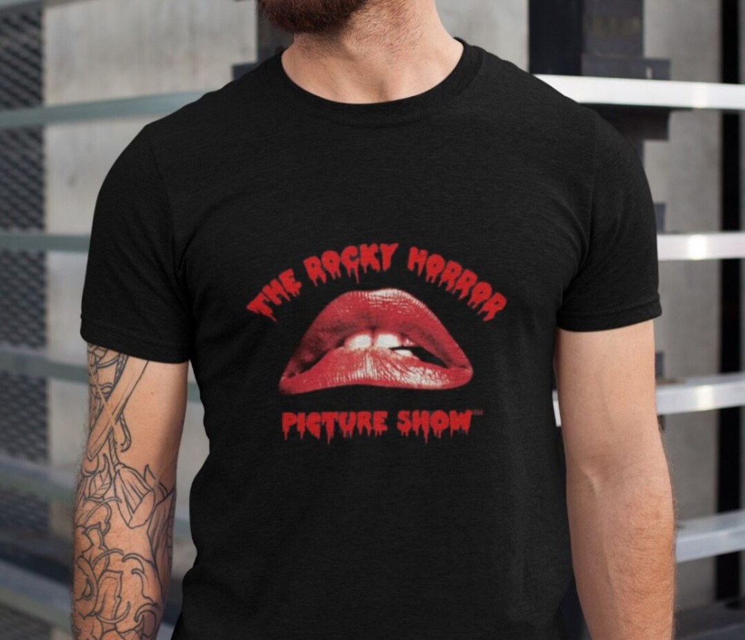 Rocky Horror Picture Show Lips Horror Movie Shirts, Vintage 70’s Movie ...