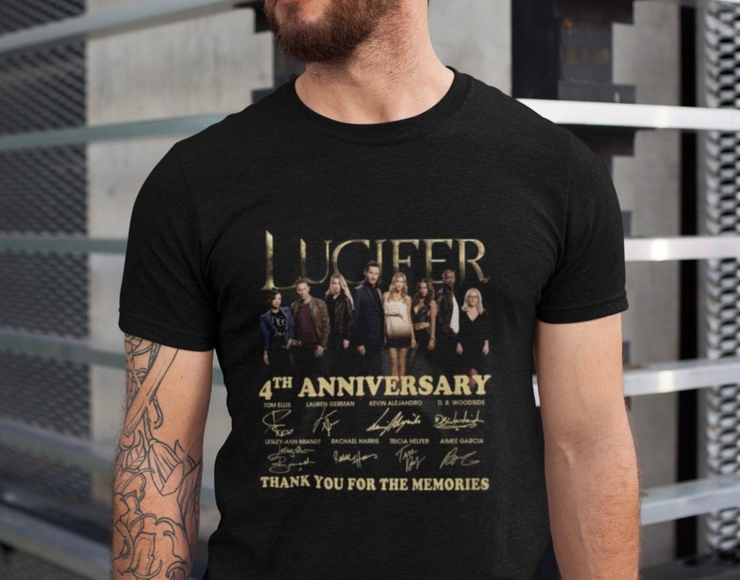 Lucifer Characters 4th Anniversary Memories Shirts, Lucifer Morningstar ...