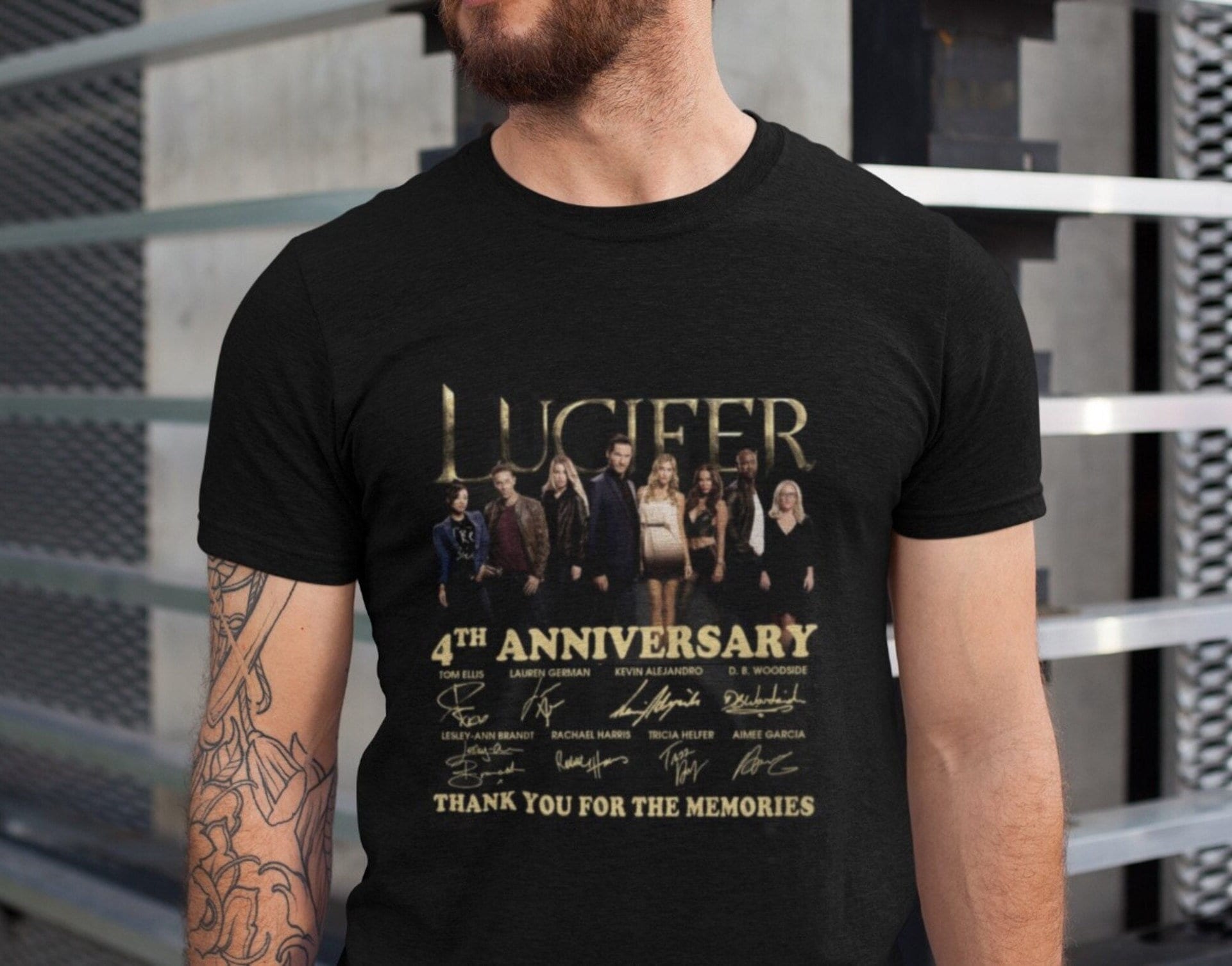 Lucifer Characters 4th Anniversary Memories Shirts, Lucifer Morningstar ...