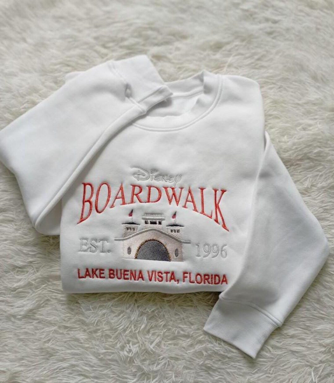 Disneay Boardwalk Est 1996 Embroidered Shirts, Riverside Resort Family ...