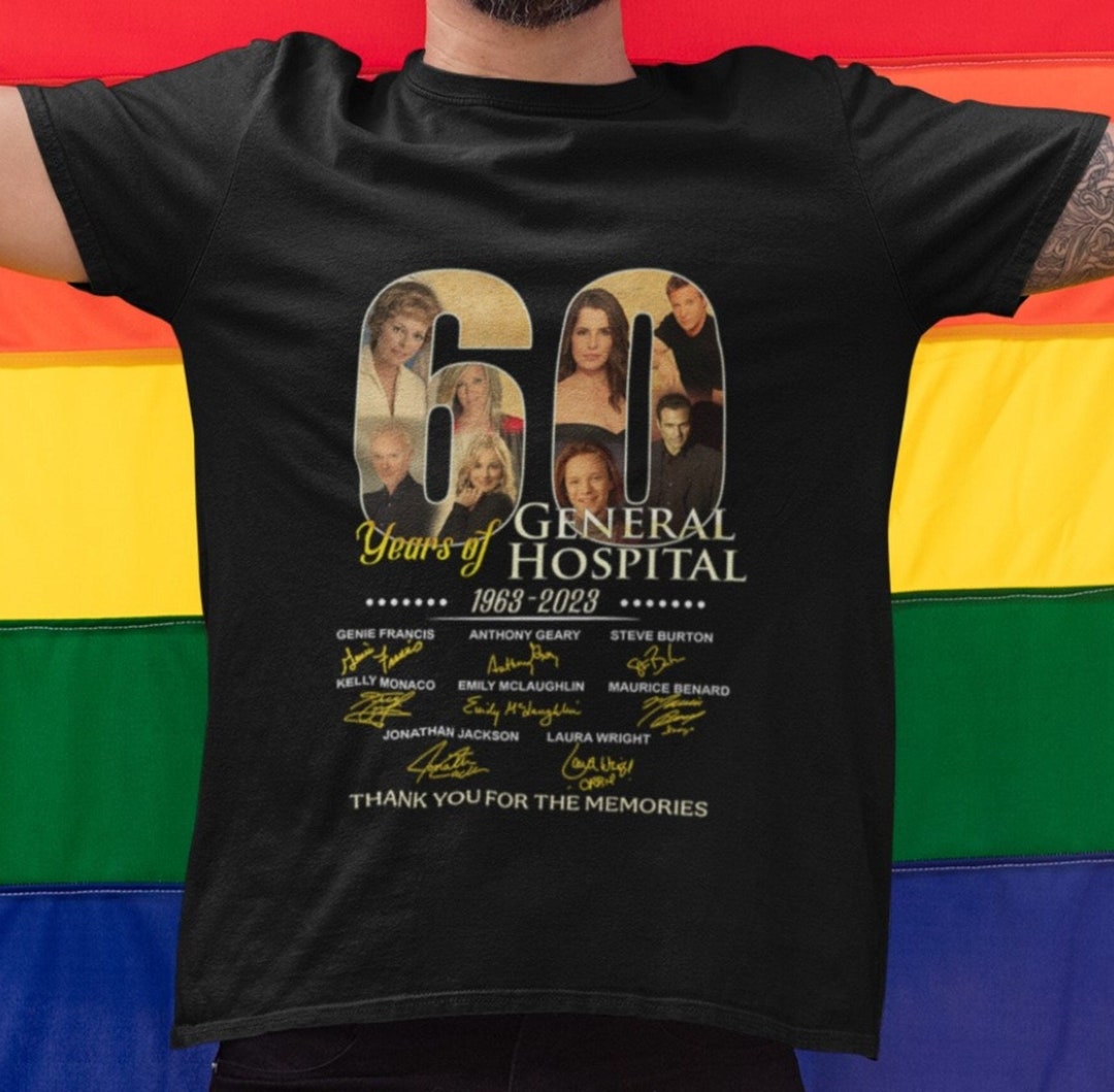 General Hospital 60 Years Memories Unisex Shirts, 1963 2023 Signatures ...