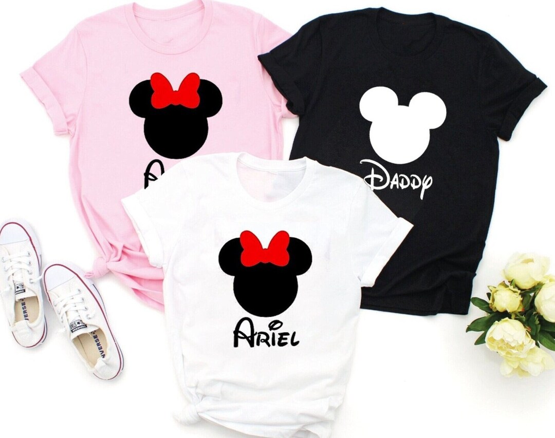 Custom Mouse Family Matching Shirts, Mikey and Minie Family Vacation ...