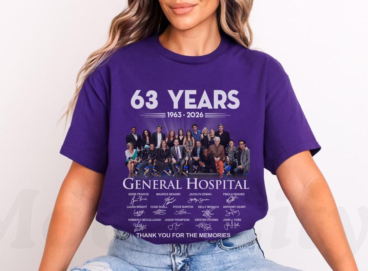 General Hospital 63 Years 1963 2026 Characters Anniversary Shirts ...