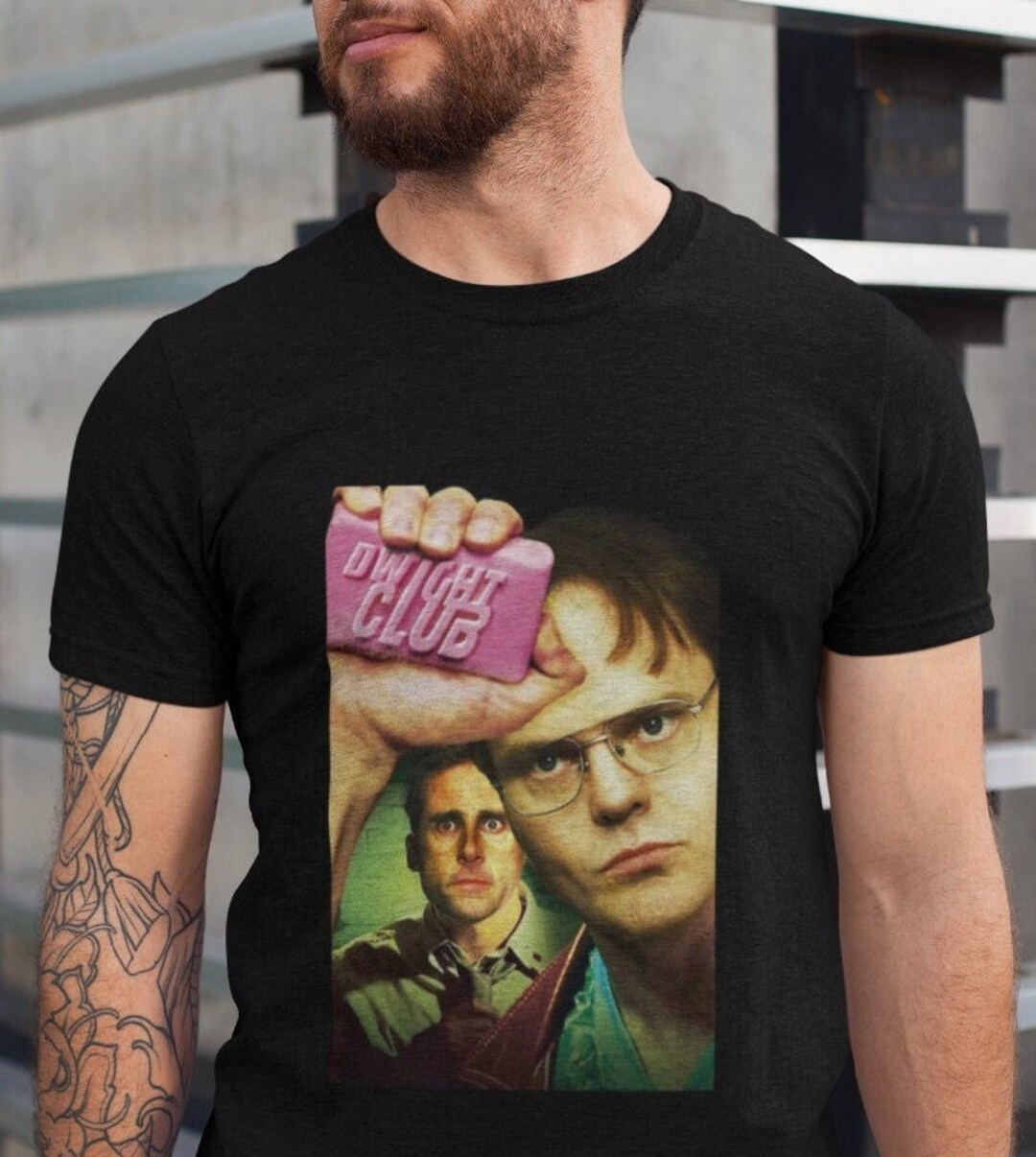 Fight Club Parody Michael Dwight Funny Shirts, Michael Scott Dwight ...