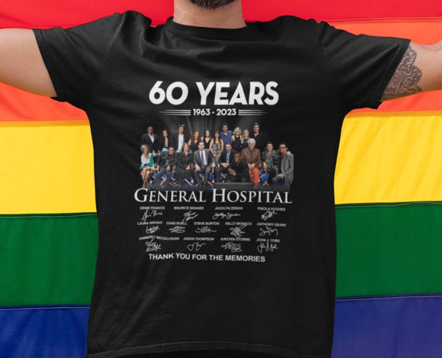 General Hospital Characters Anniversary Shirts, 1963 2023 60 Years ...
