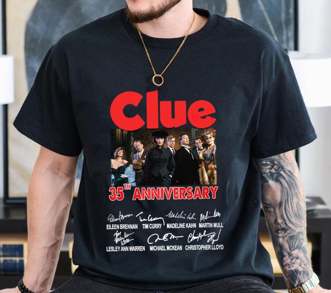 Clue 35th Anniversary Movie Unisex Shirts, Clue Movie Characters Horror ...