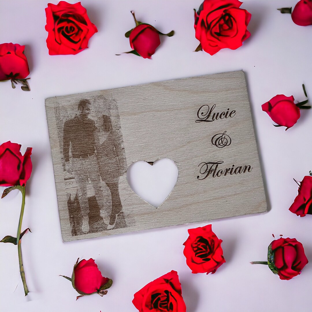 Wooden Love Declaration Card/valentine's Day Gift/couple Gift - Etsy