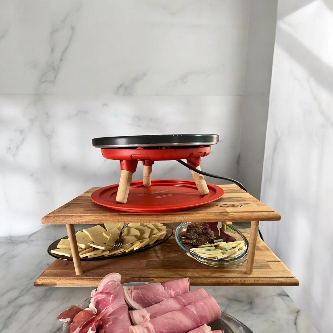 Engraved Wooden Raclette Machine Stand, Personalized Wedding Gift ...