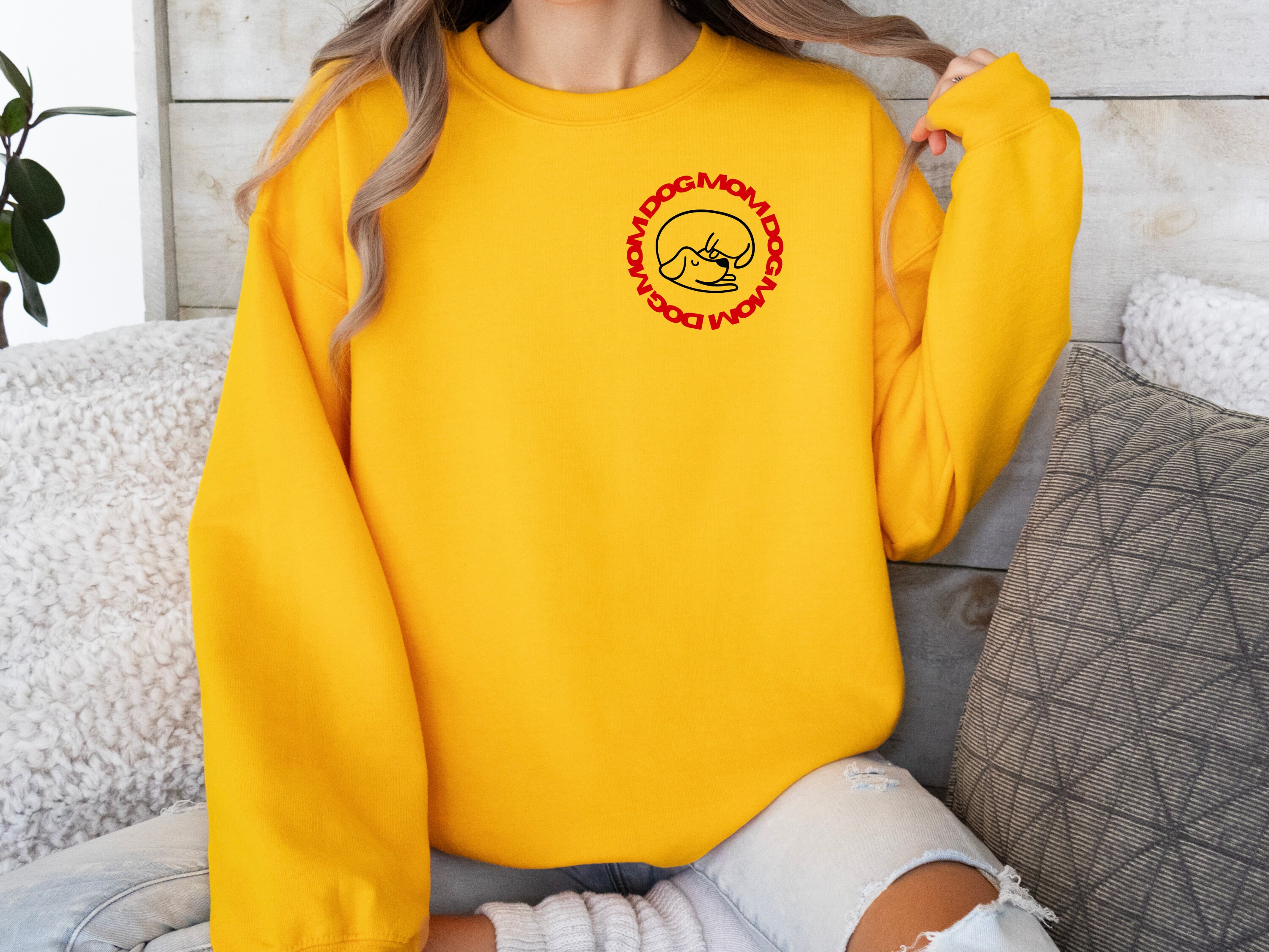 Trendy Dog Mom Sweater Dog Face Sweater Dog Mom Sweatshirt Dog Mama ...