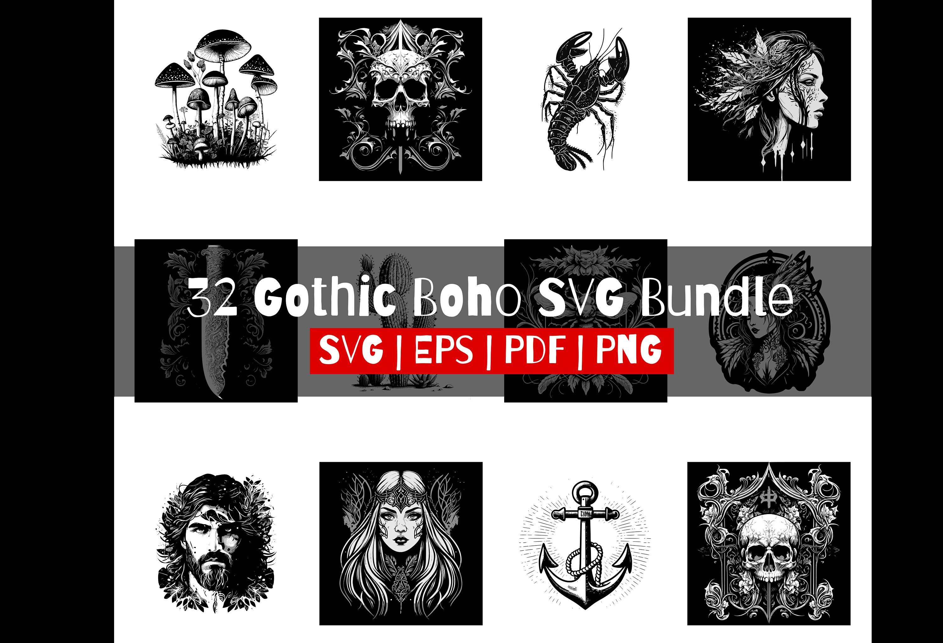 Mystical Svg Bundle | Mystical Png File | Boho Svg Bundle | Mega Svg ...