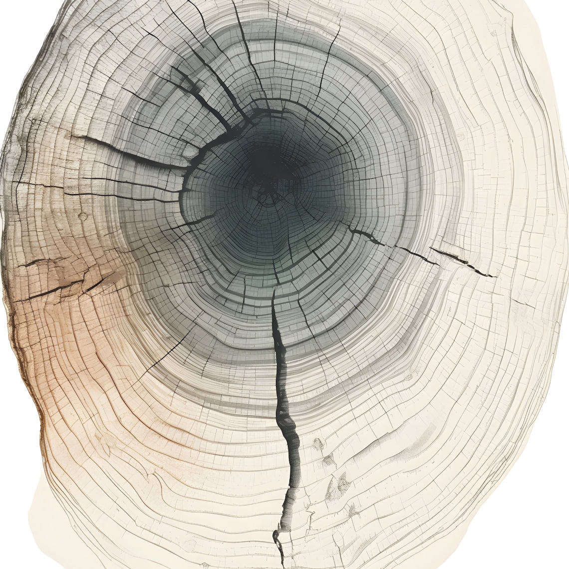 Tree Ring Wall Art Set of 3 | Tree Ring Prints | Digital Download ...