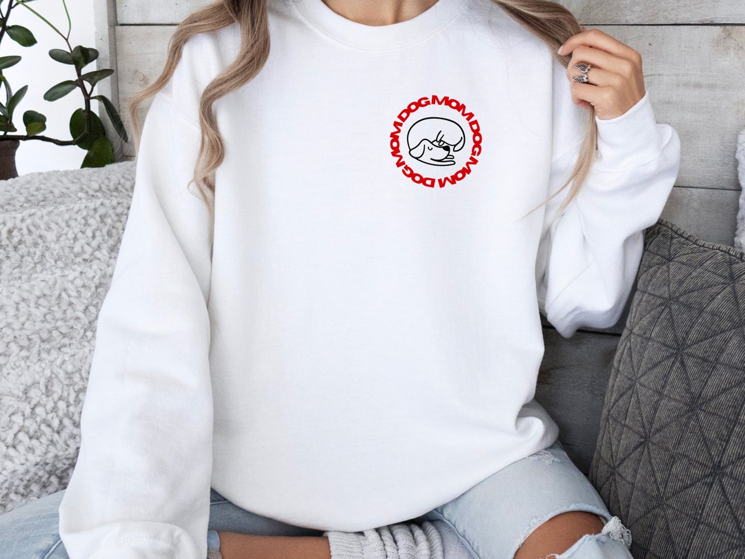 Trendy Dog Mom Sweater Dog Face Sweater Dog Mom Sweatshirt Dog Mama ...