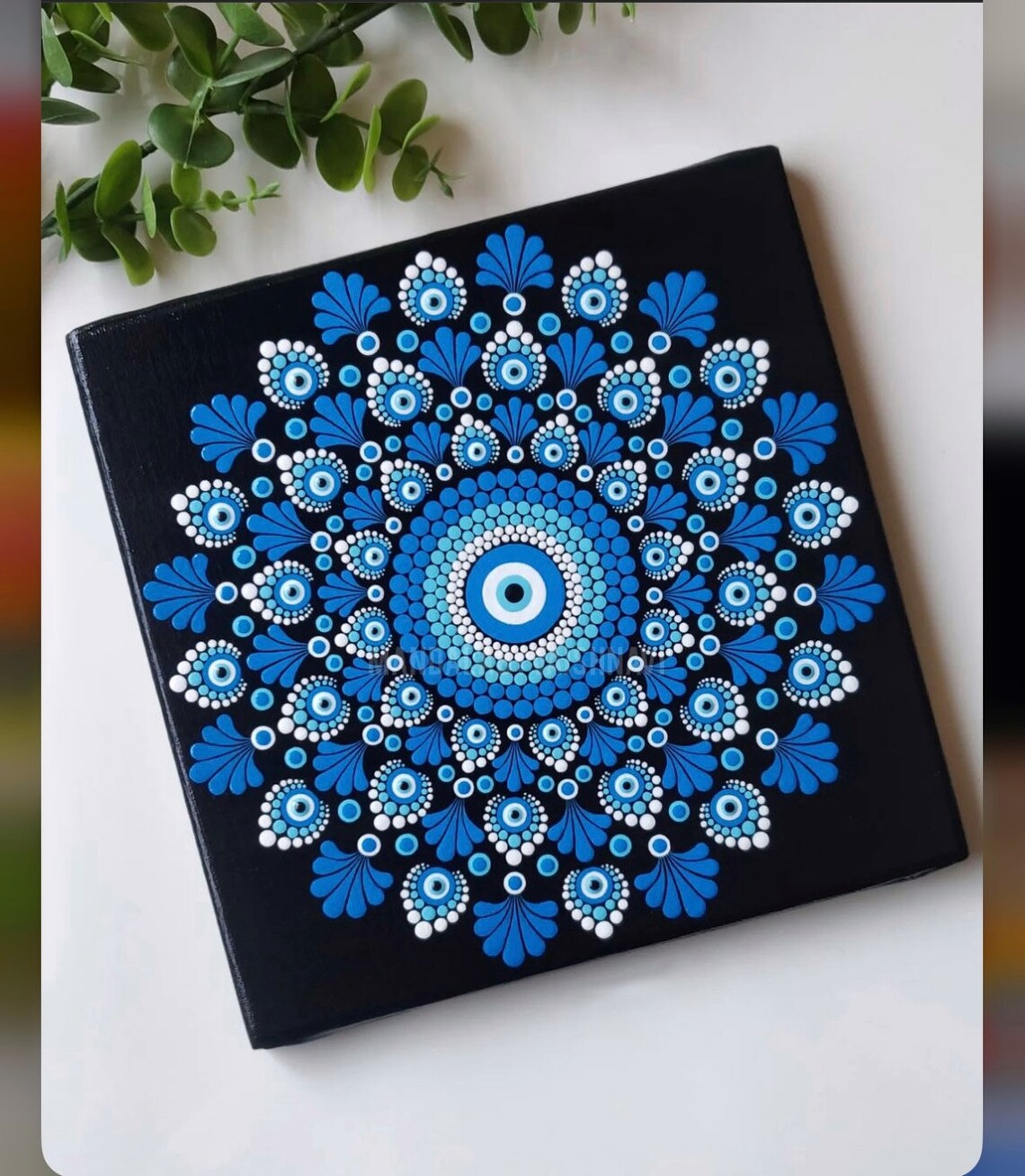 Dot Mandala on Canvas for Wall Decor - Etsy