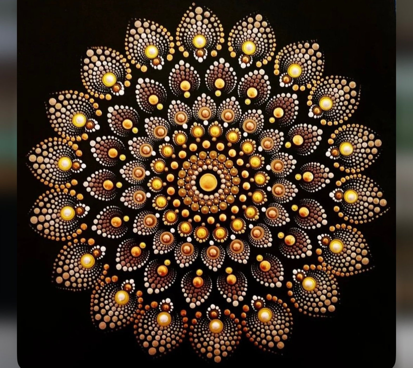 Dot Mandala on Canvas for Wall Decor - Etsy