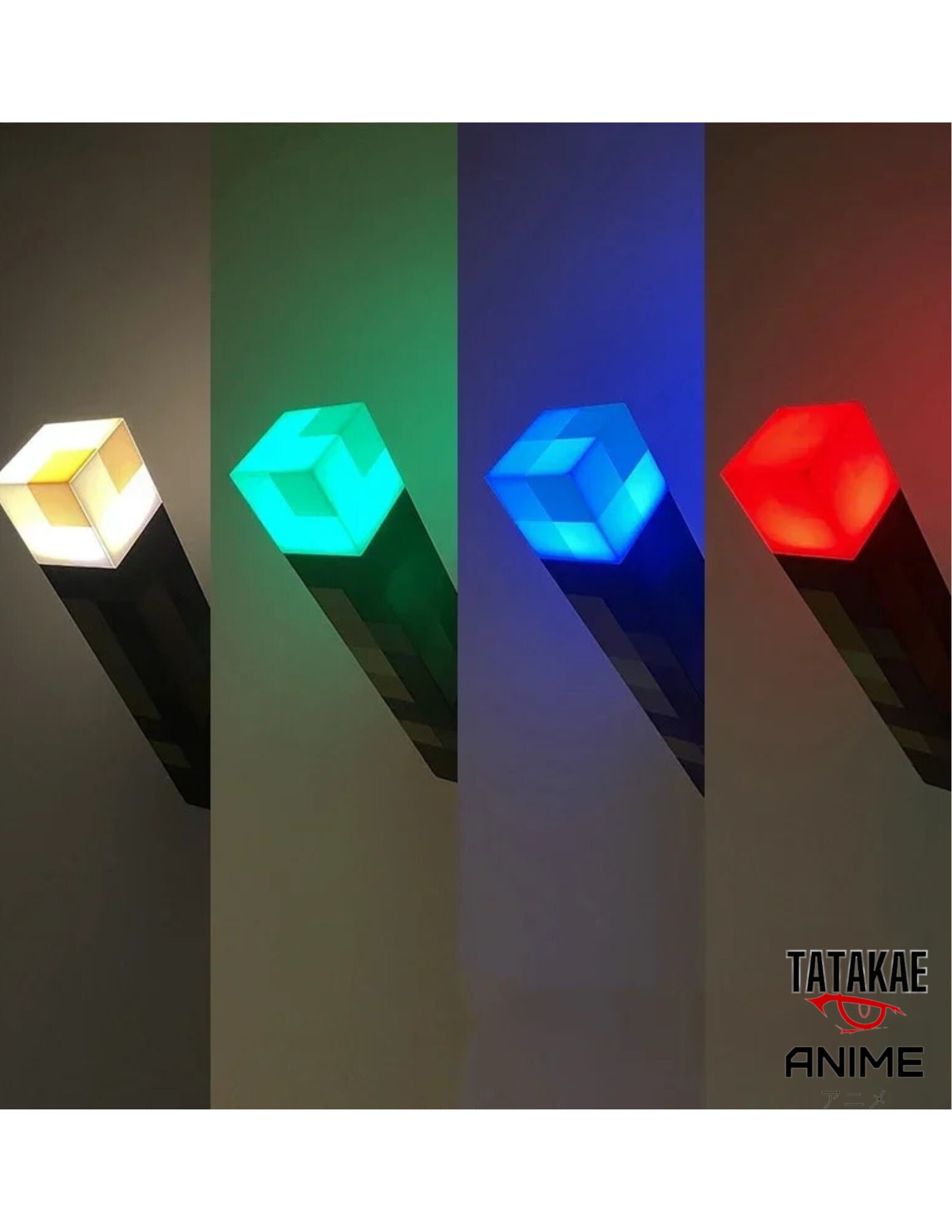 Minecraft Torch Realistic LED Light for Bedroom, Night Light, Gift - Etsy