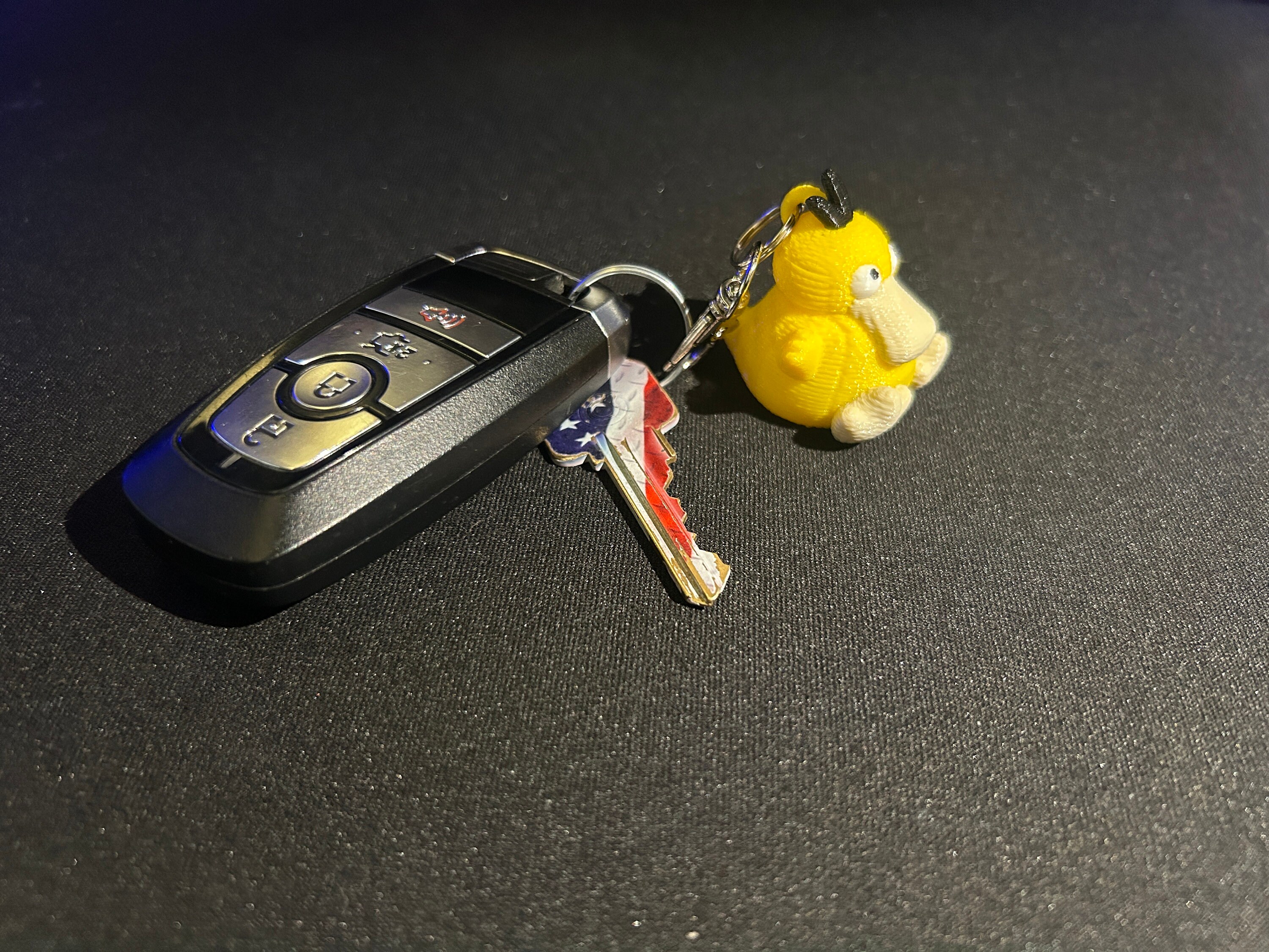 Pokémon Psyduck Fan Art 3d Printed Keychain / Backpack Bling, Crotchet ...