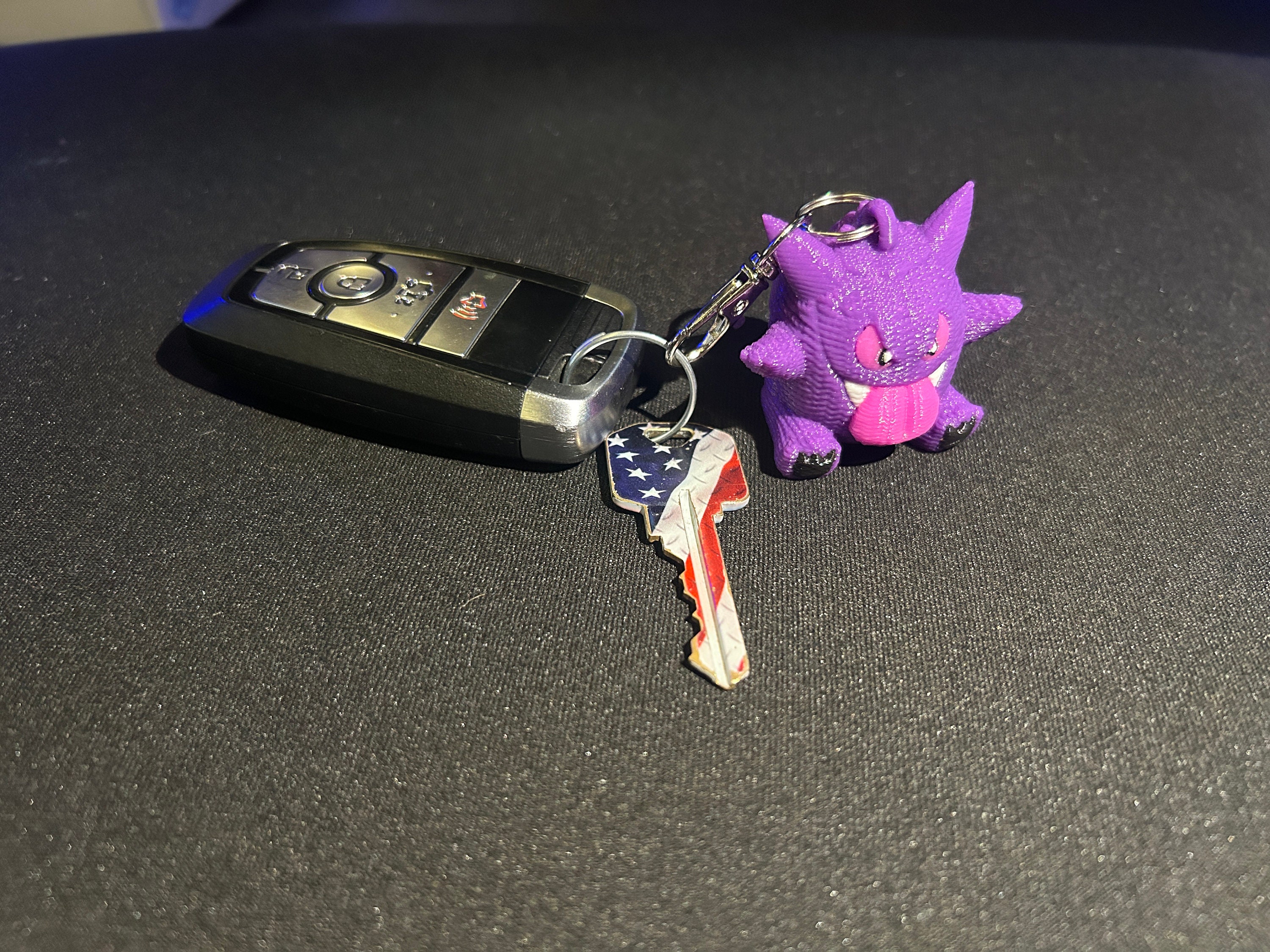 Pokémon Gengar Fan Art 3d Printed Keychain / Backpack Bling, Crotchet ...