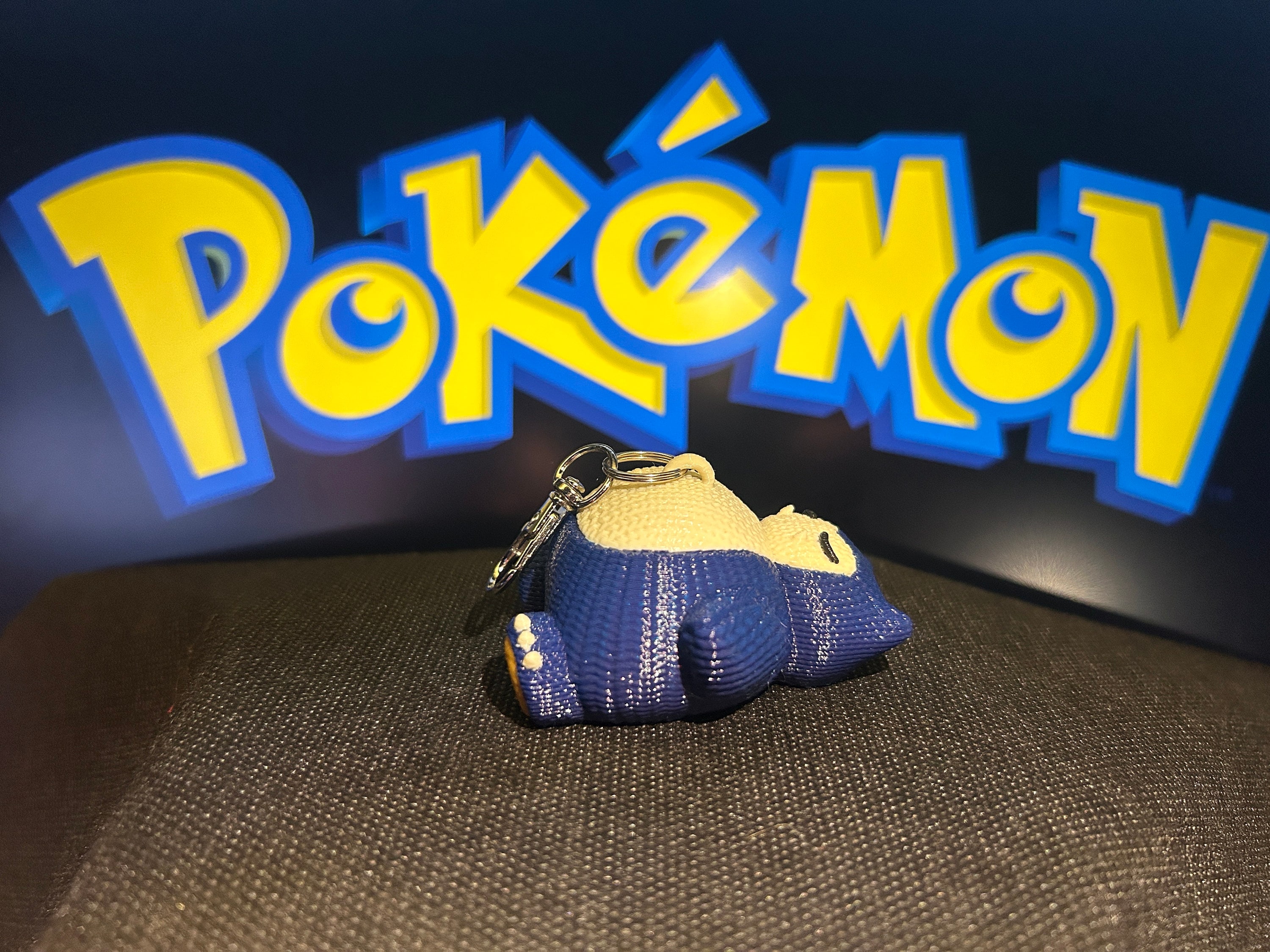 Pokémon Snorlax Fan Art 3d Printed Keychain / Backpack Bling, Crotchet ...