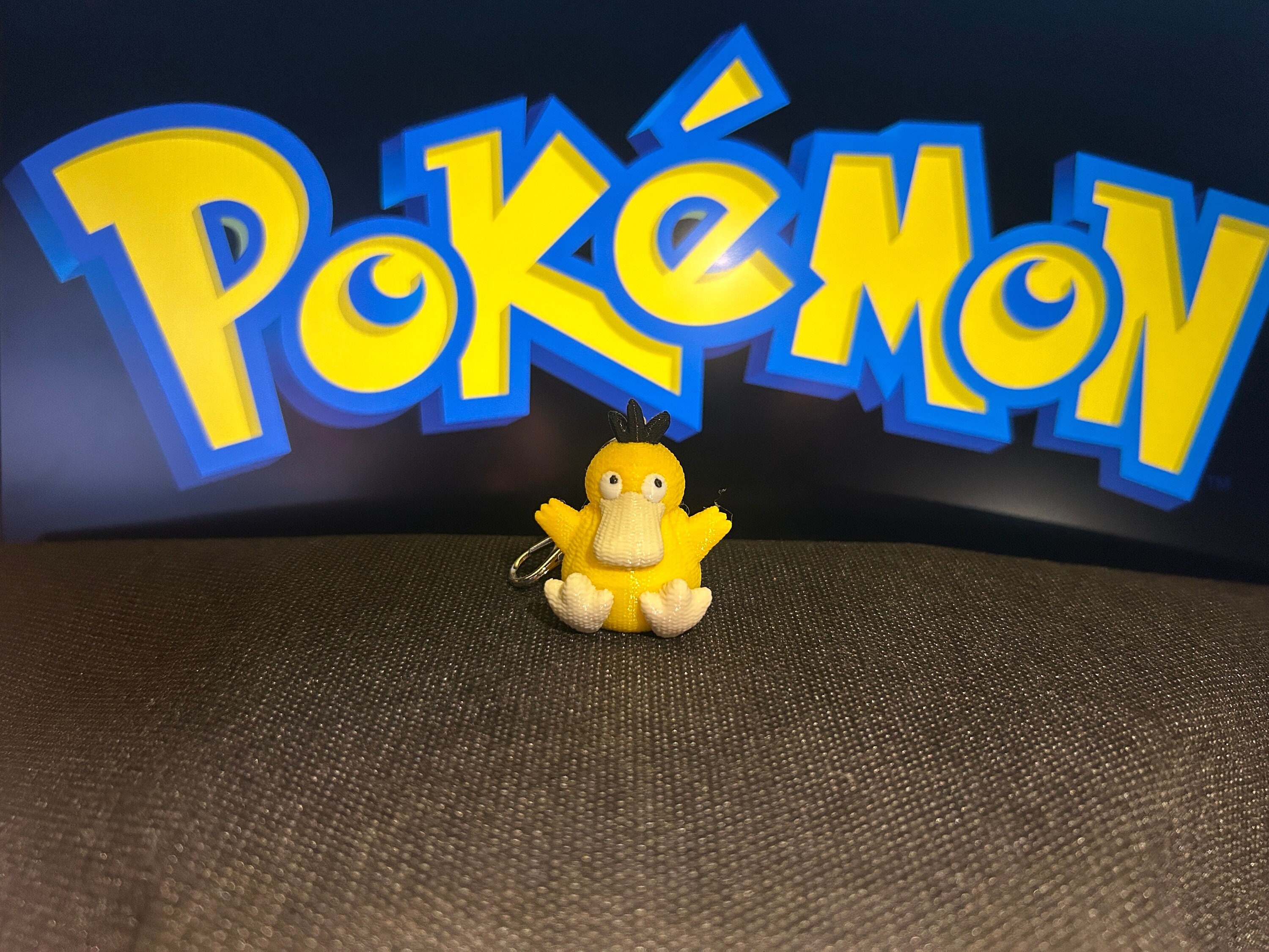 Pokémon Psyduck Fan Art 3d Printed Keychain / Backpack Bling, Crotchet ...
