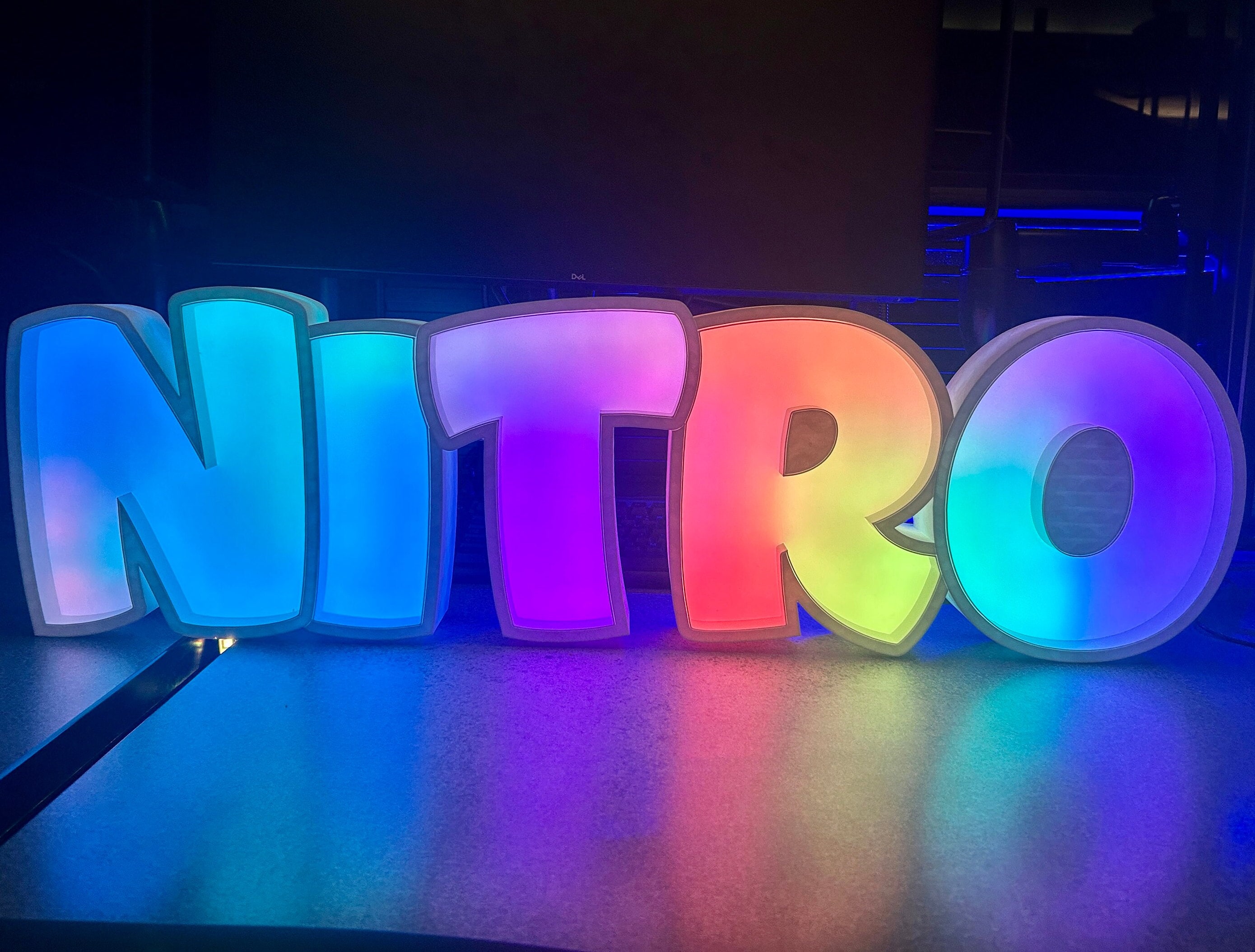 Custom Bubble Letters / Cloud Font Name Sign | Illuminated Back Lit ...