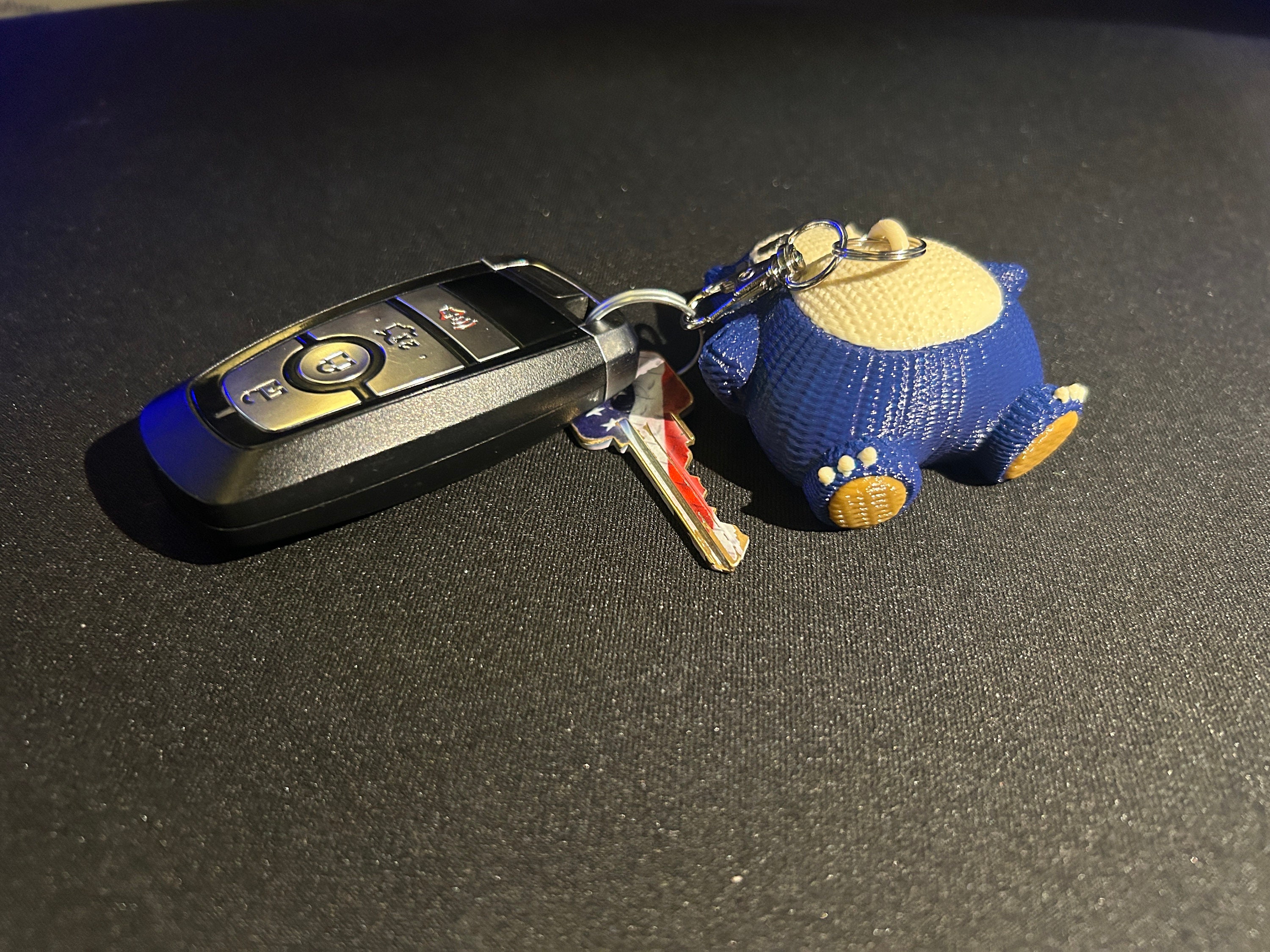 Pokémon Snorlax Fan Art 3d Printed Keychain / Backpack Bling, Crotchet ...