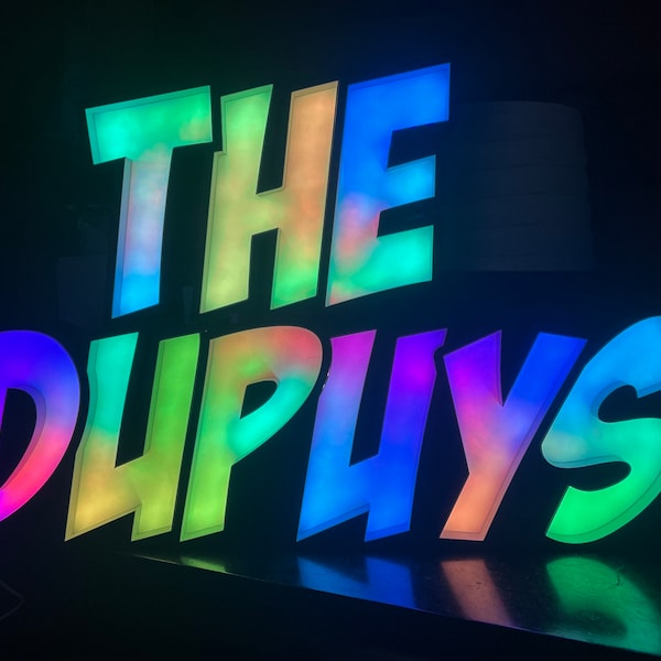 Back Lit Sign - Etsy