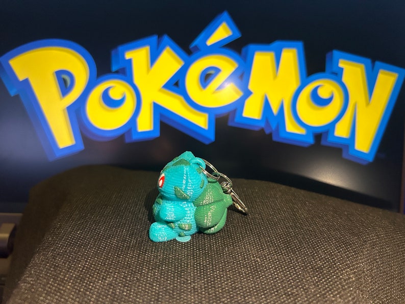 Pokémon Bulbasaur Fan Art 3d Printed Keychain / Backpack Bling ...