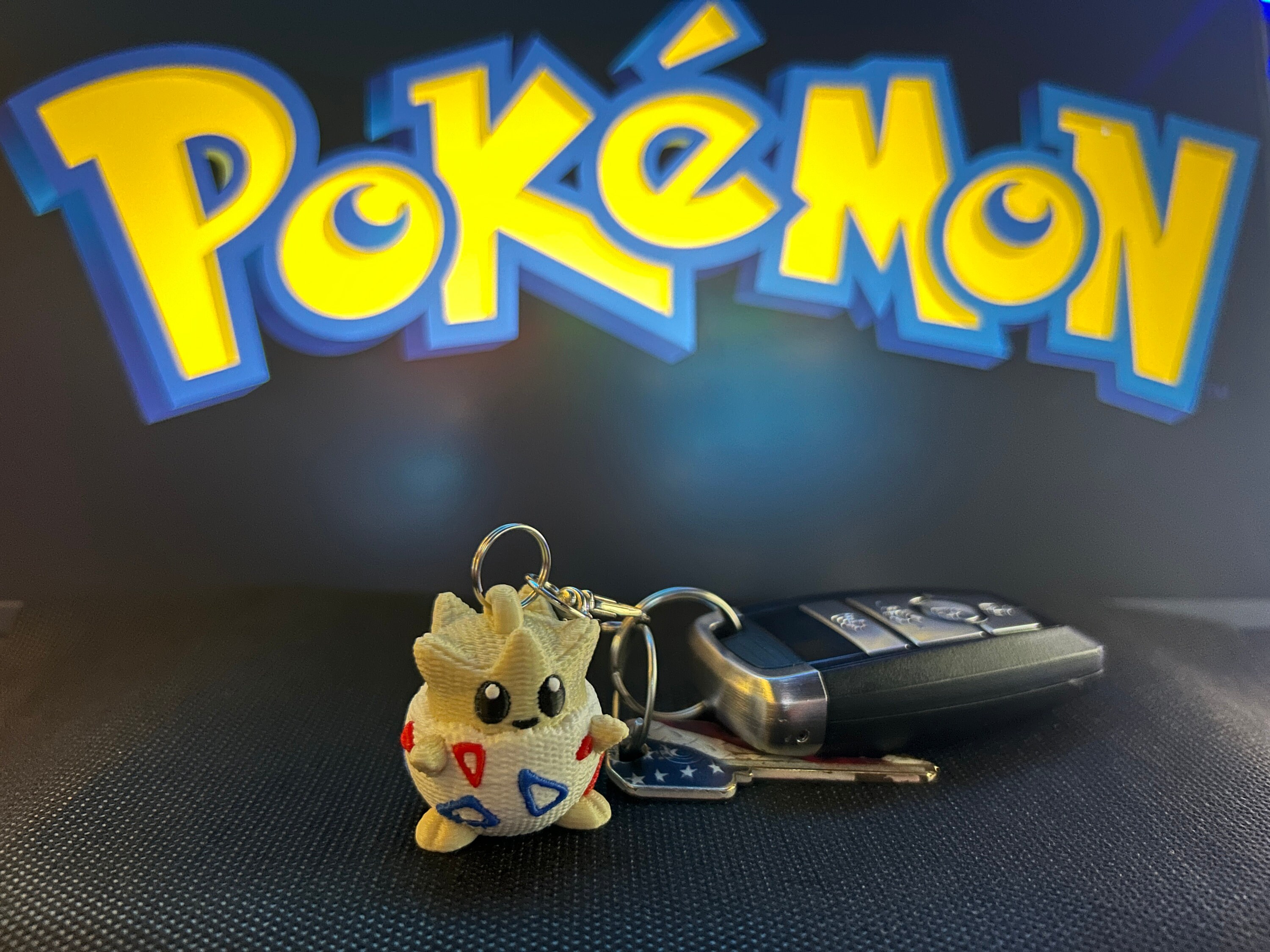 Pokémon Togepi Fan Art 3d Printed Keychain / Backpack Bling, Crotchet ...