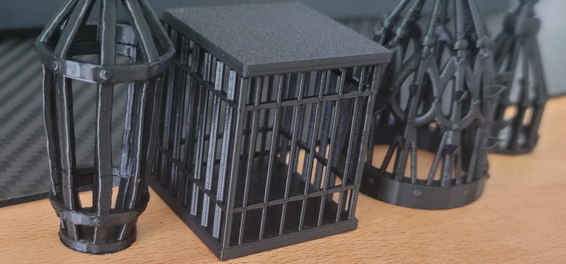 Miniature Cages Scenery Props 3D Printed 1inch 30mm - Etsy