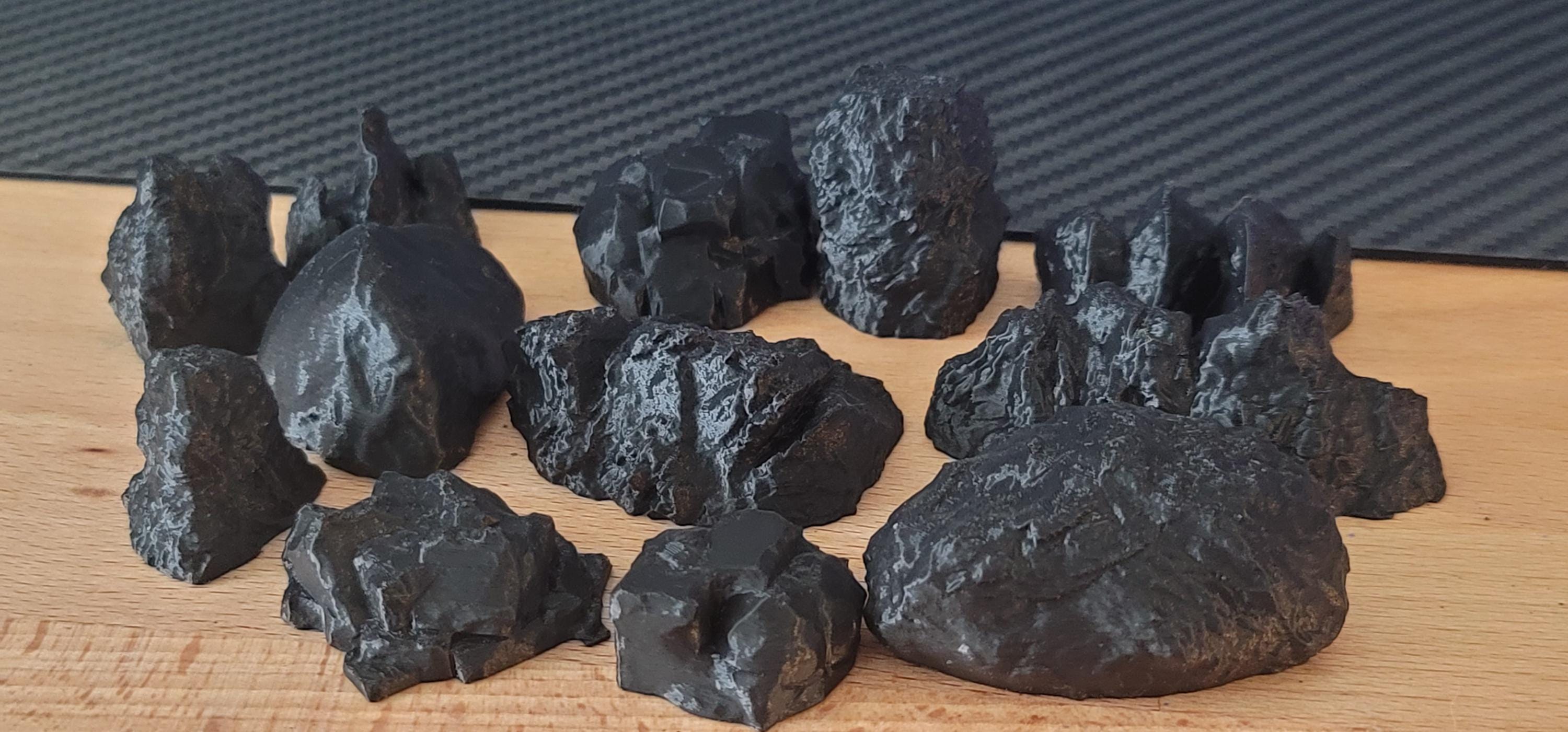 Miniature Rocks Unpainted 3d Printed Scenery Props - Etsy