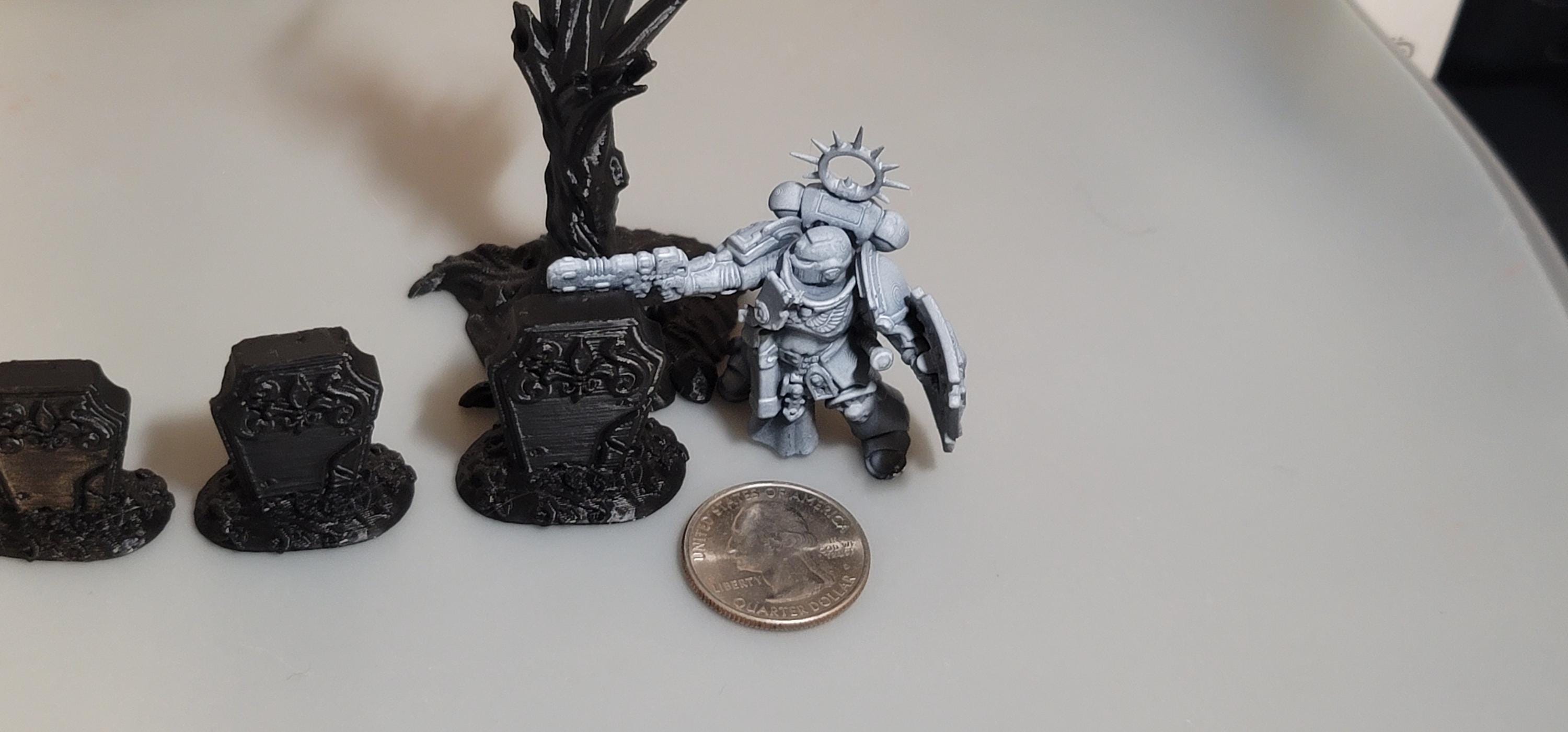 3D Printed Miniature Gravestones | Diorama, Jumping Spider Enclosure ...