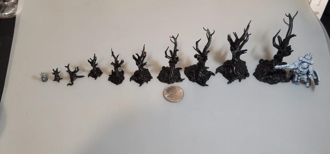 Miniature Scary Trees (unpainted) for Tabletop Gaming – Perfect for D&D ...
