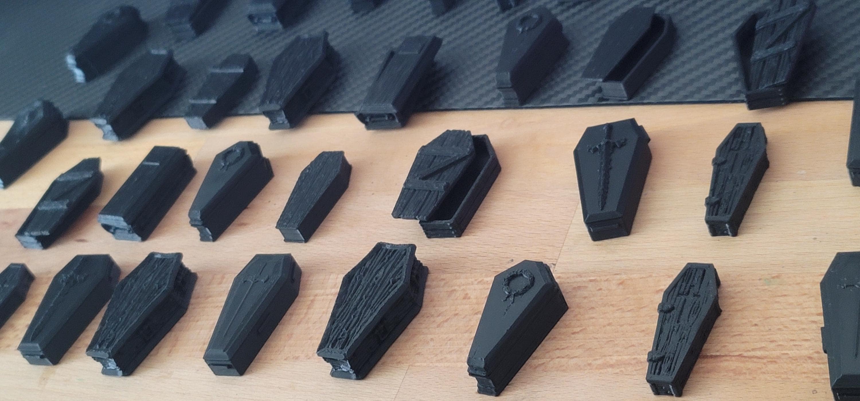 Miniature Coffins Scenery Unpainted 3d Printed Scenery Props - Etsy