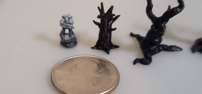 Miniature Scary Trees (unpainted) for Tabletop Gaming – Perfect for D&D ...
