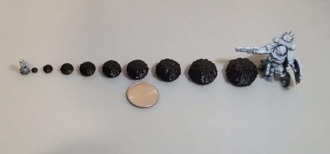 Miniature Bushes Unpainted 3d Printed Scenery Props - Etsy