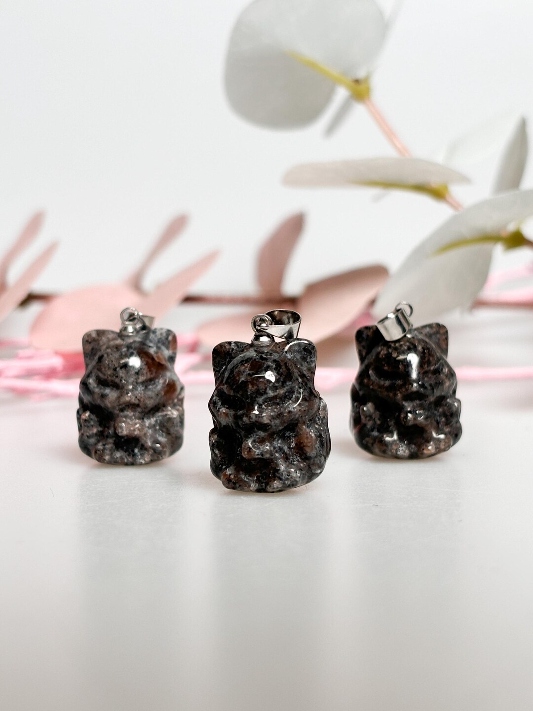 9 Tail Fox Pendant Made of Yooperlite Mystical Jewelry for Energy and ...