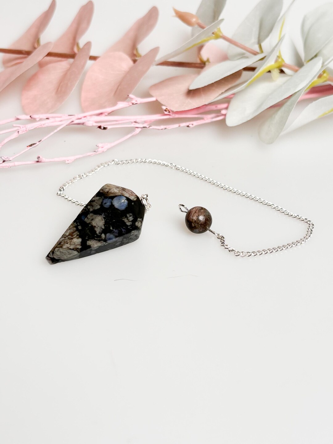 Que Sera Crystal Pendulum With Chain Energy Work, Intuition & Spiritual ...