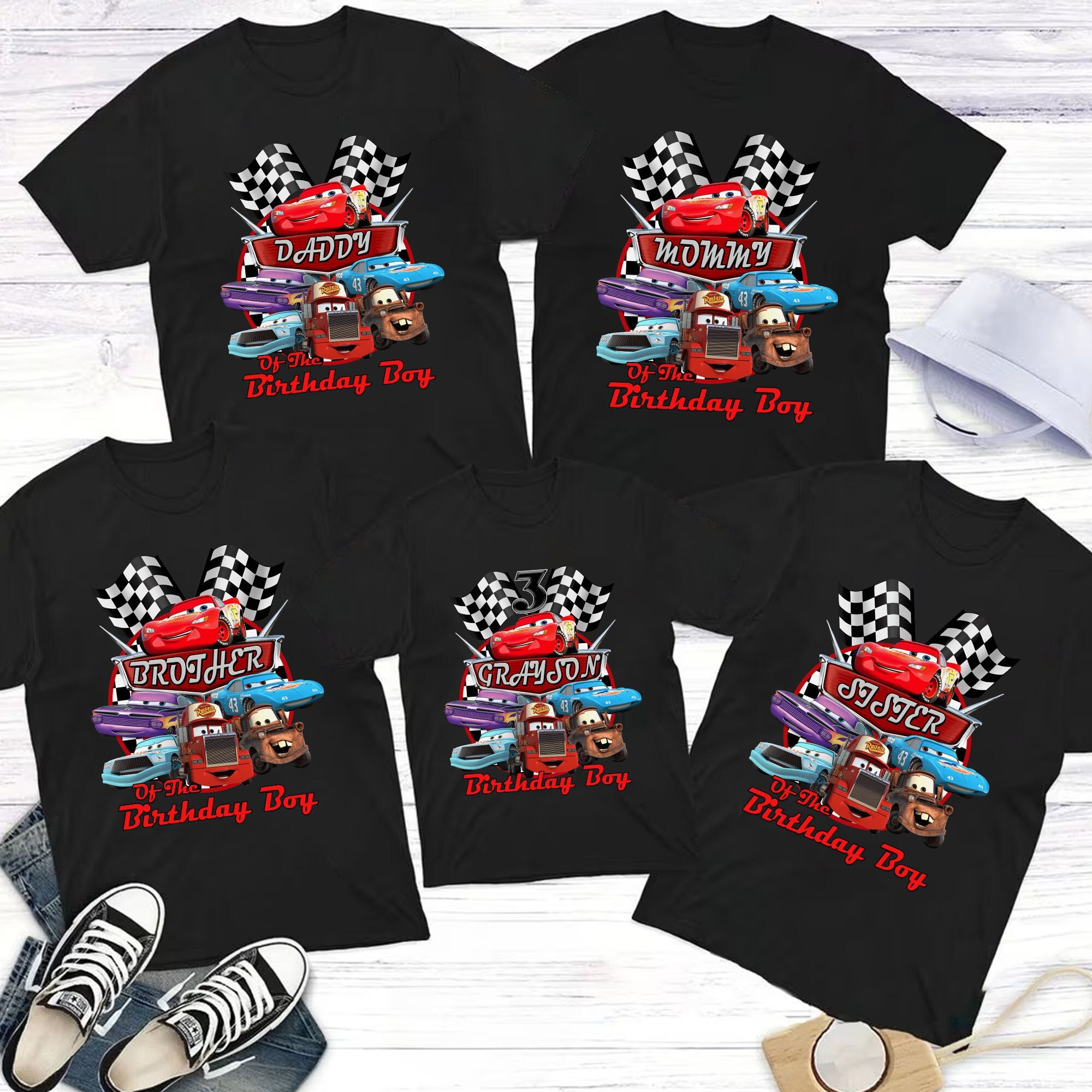 Personalized Lightning Mcqueen Birthday Shirt Birthday Boy - Etsy