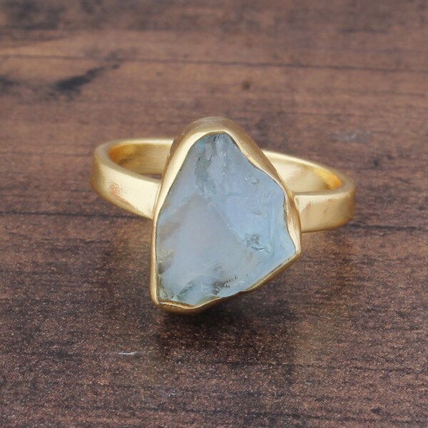 Rough Gemstone Ring - Etsy