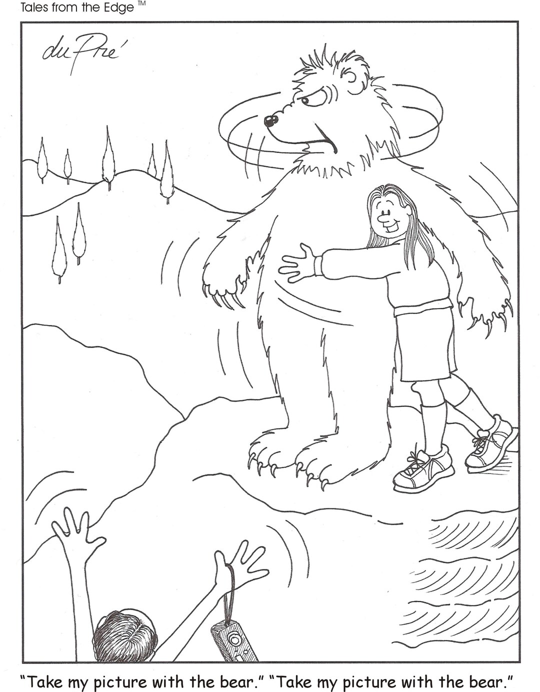 Funny Cartoon Joke - BEAR - ANIMAL - HUMAN - Wacky Humor - Etsy